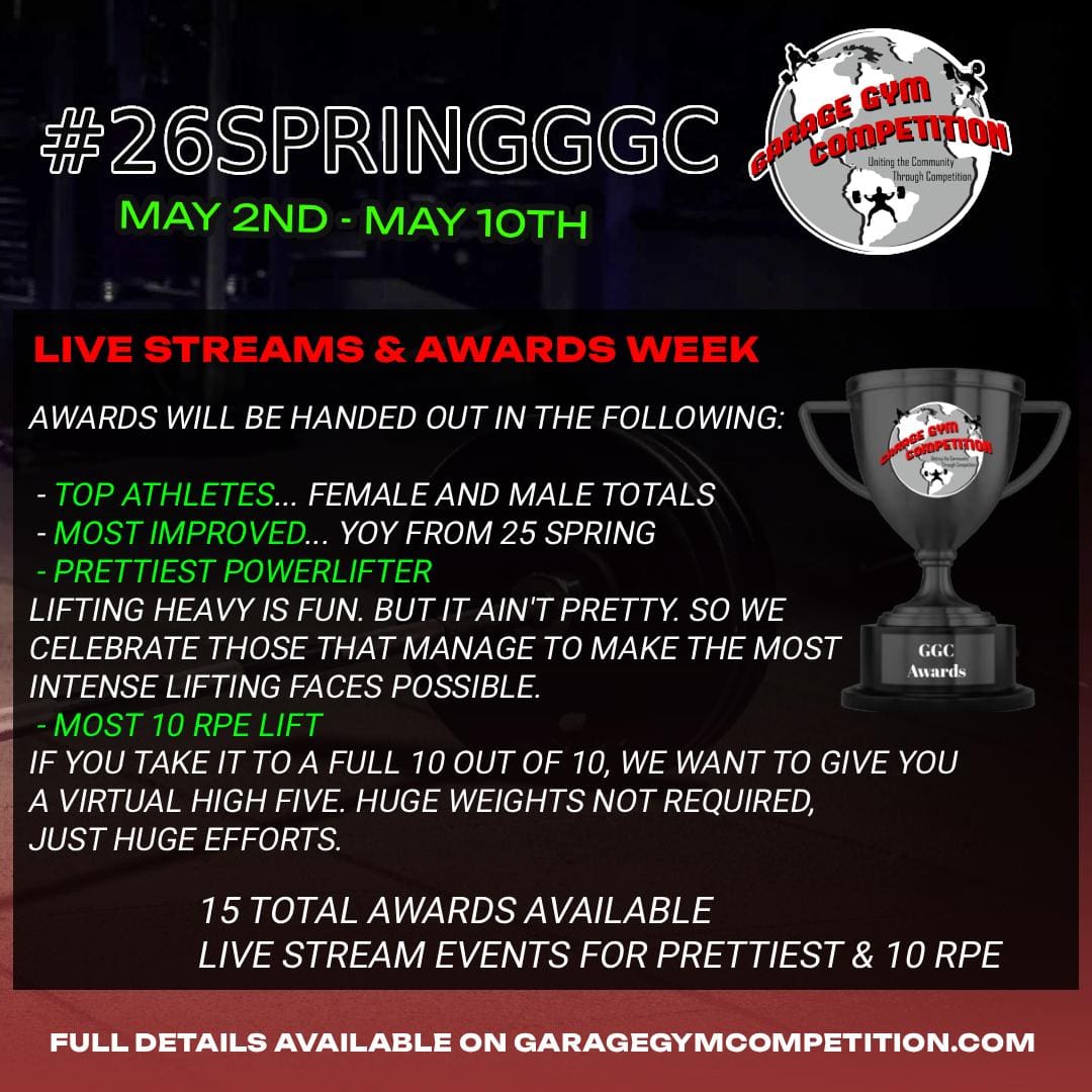 GGC Live Stream Events - Garage Gym Competition